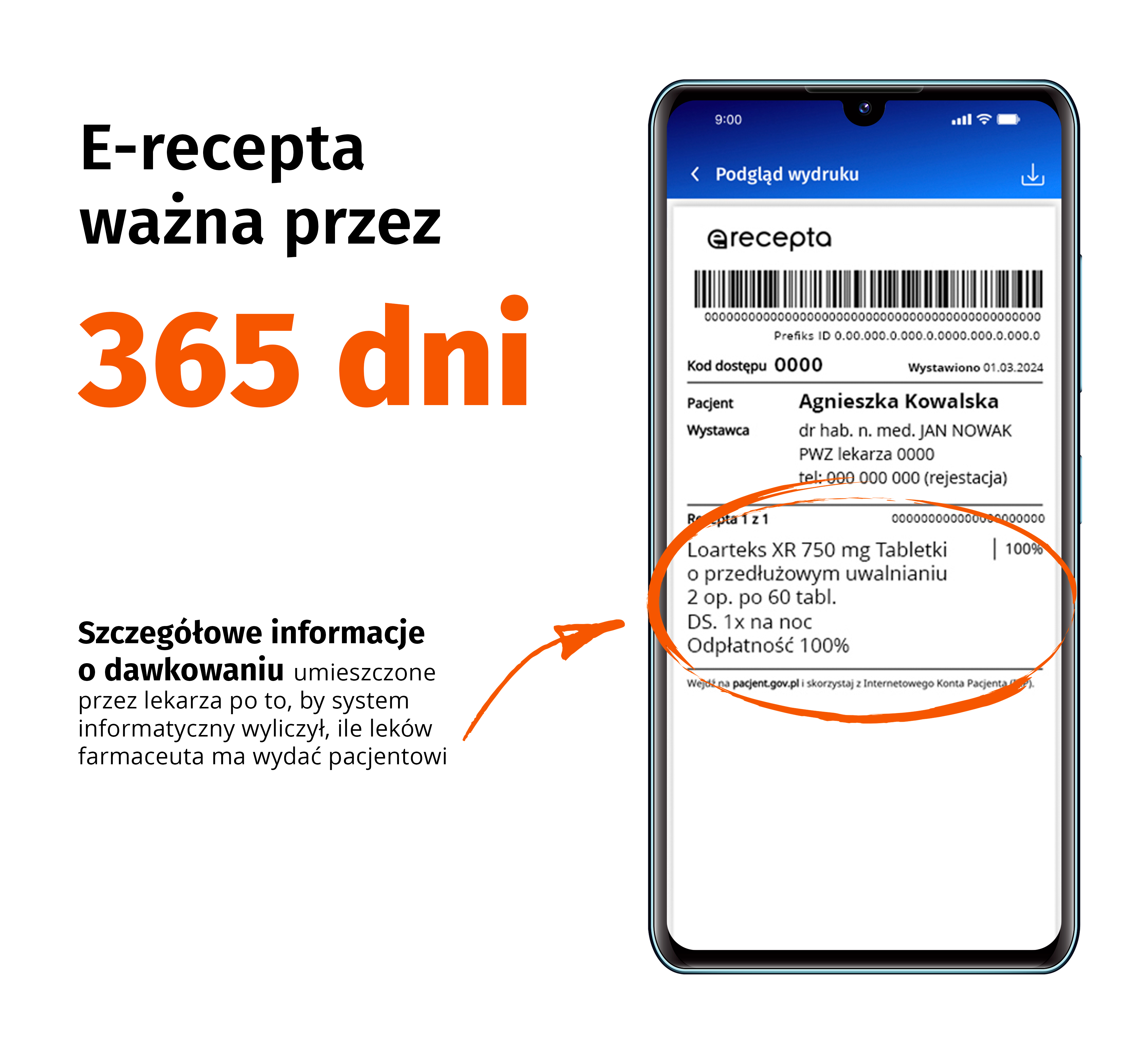 Roczna e-recepta | Pacjent